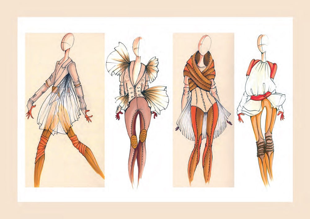 Visuels des étudiants en Stylisme Mode et Modélisme de CREAPOLE